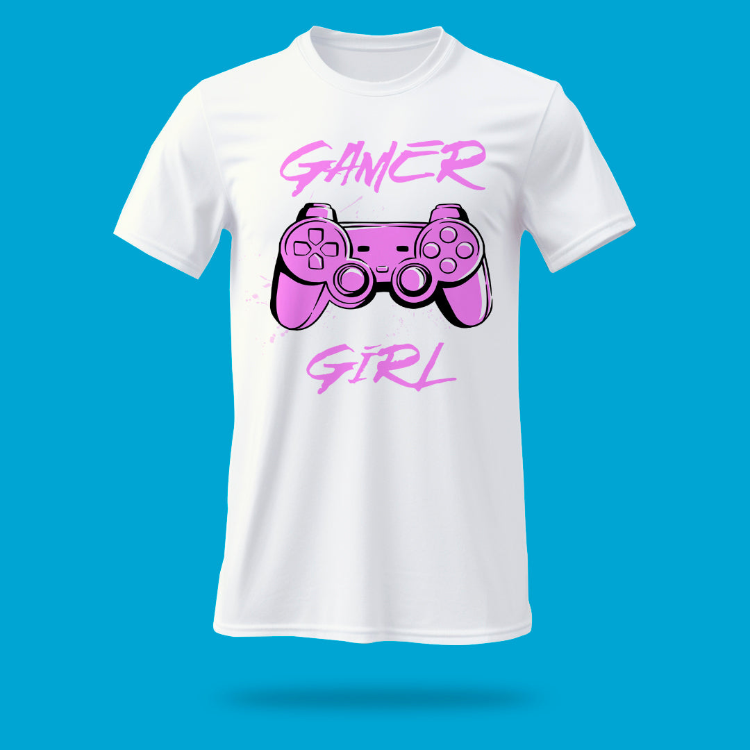 Playera Gamer Girl Control Rosa – Tus Playeras Favoritas